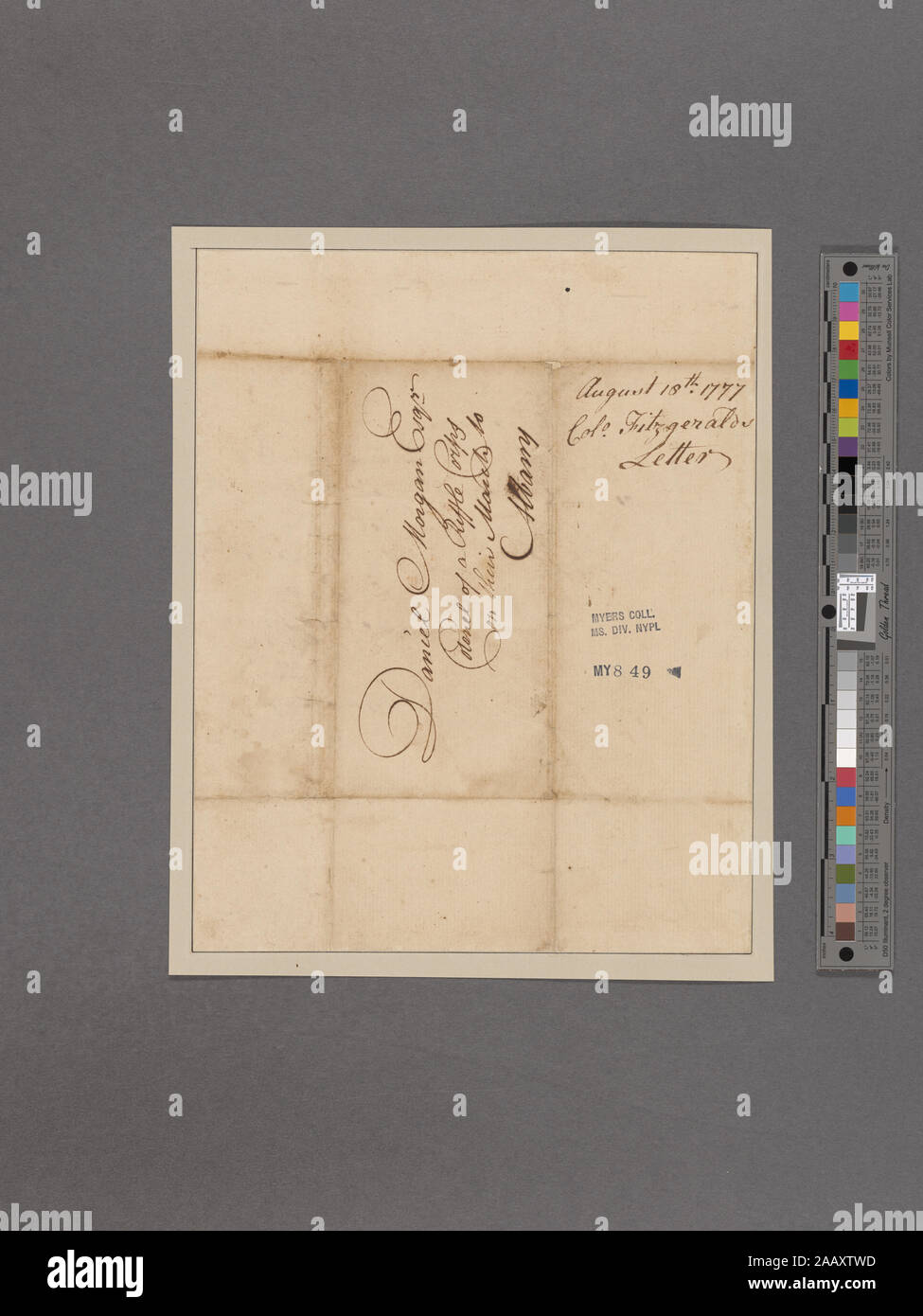Fitzgerald, John Headquarters To Colonel Morgan Digitization was made ...