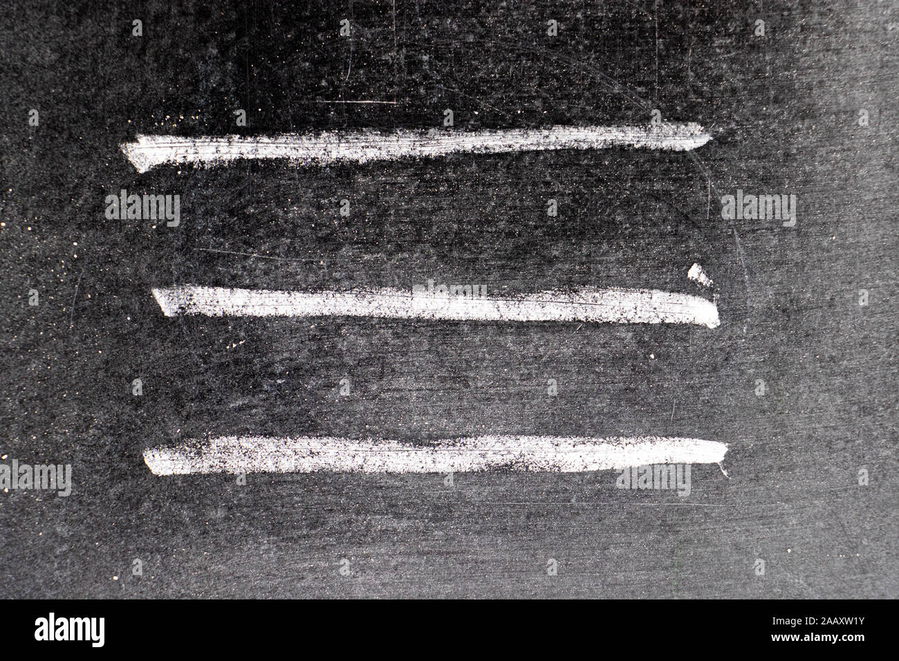 White chalk hand drawing in line shape on black board background Stock ...