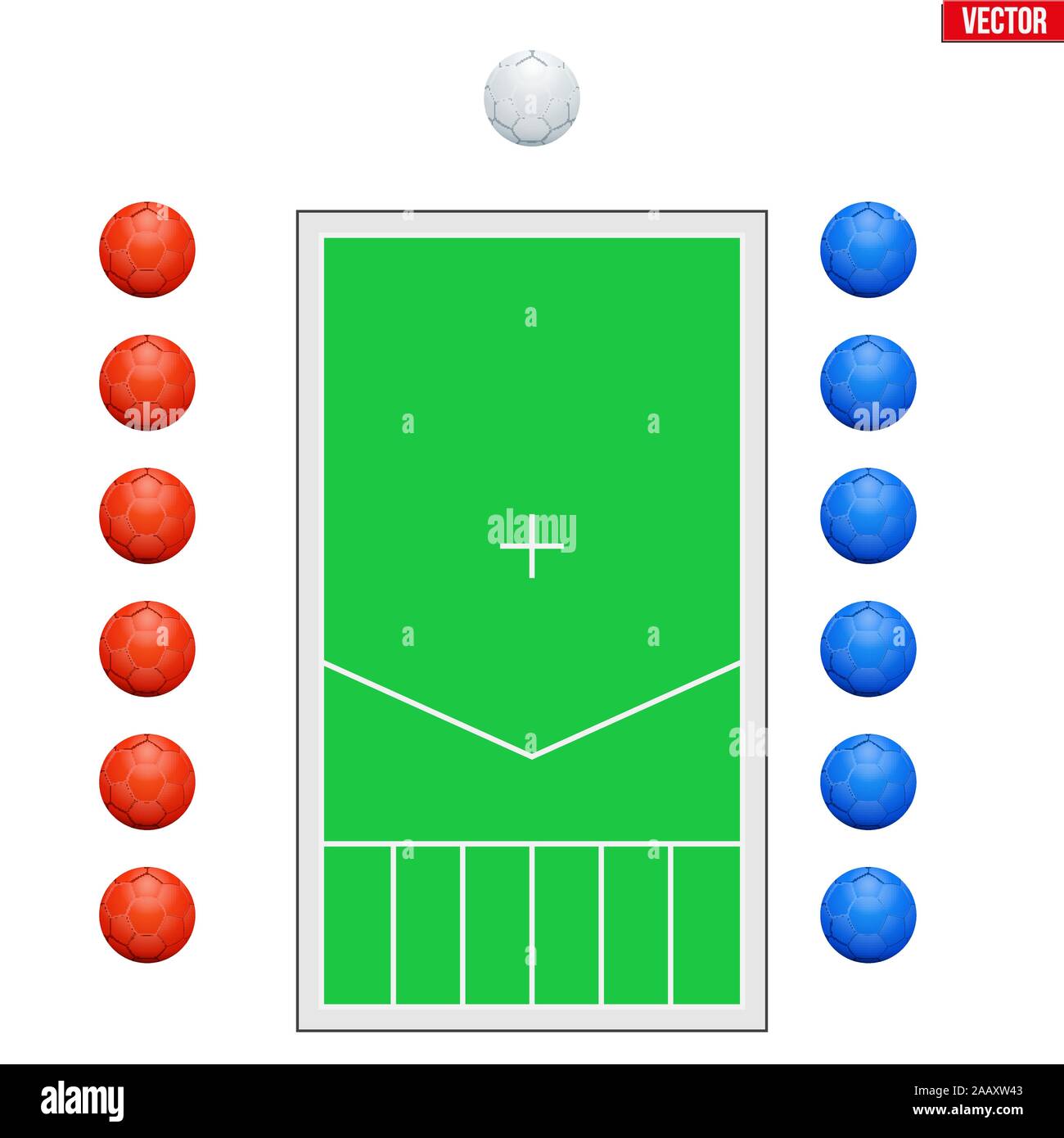 Sport Boccia field and equipment Stock Vector Image & Art - Alamy