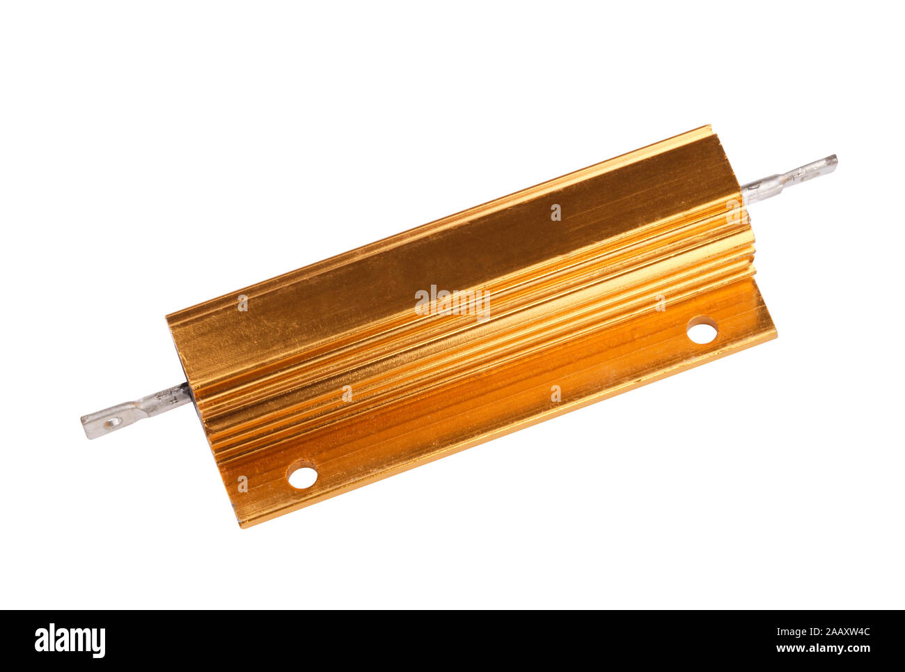Resistor in Metal Case Isolated Stock Photo - Alamy