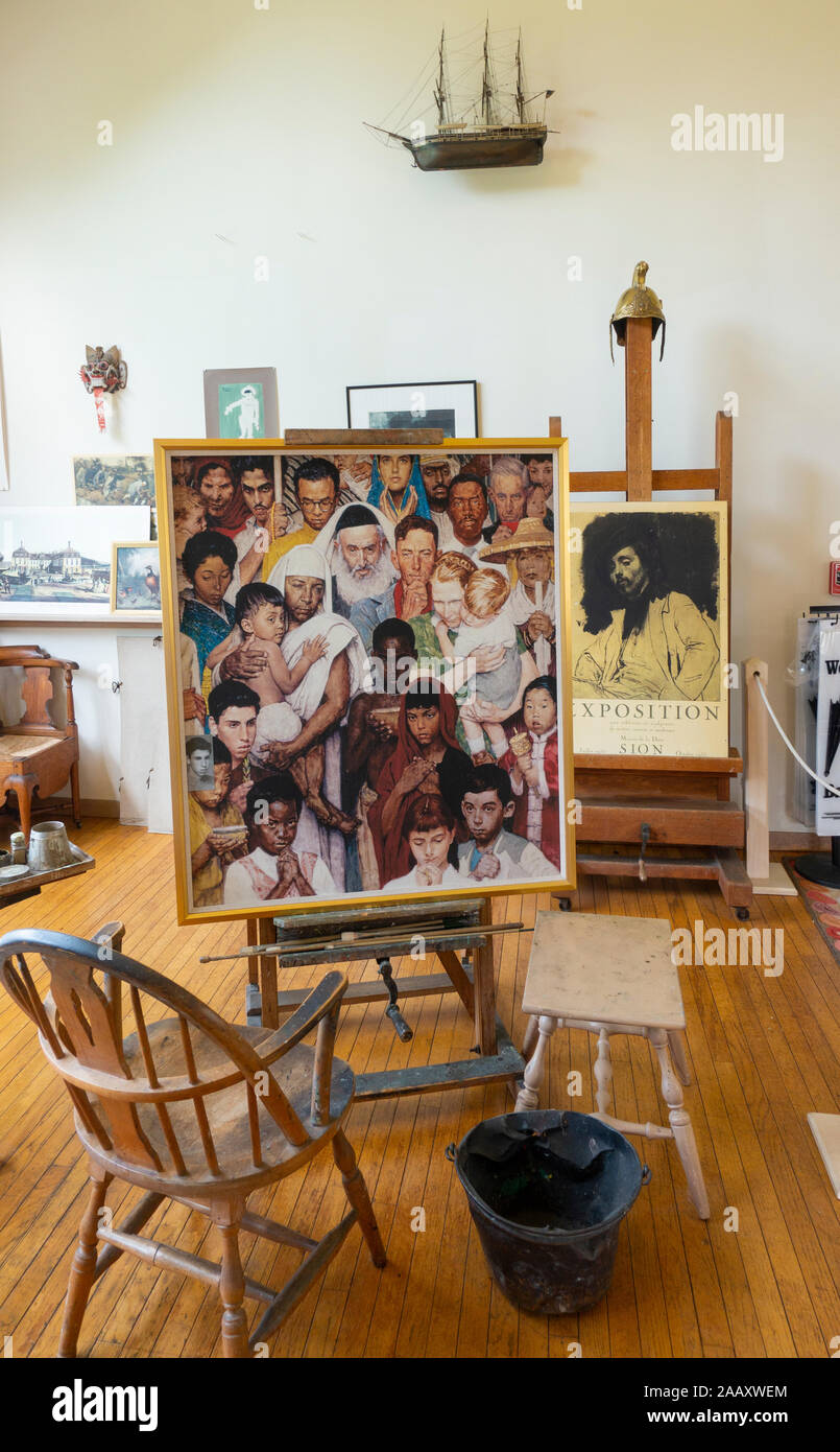 Norman rockwell paintings hi-res stock photography and images - Alamy
