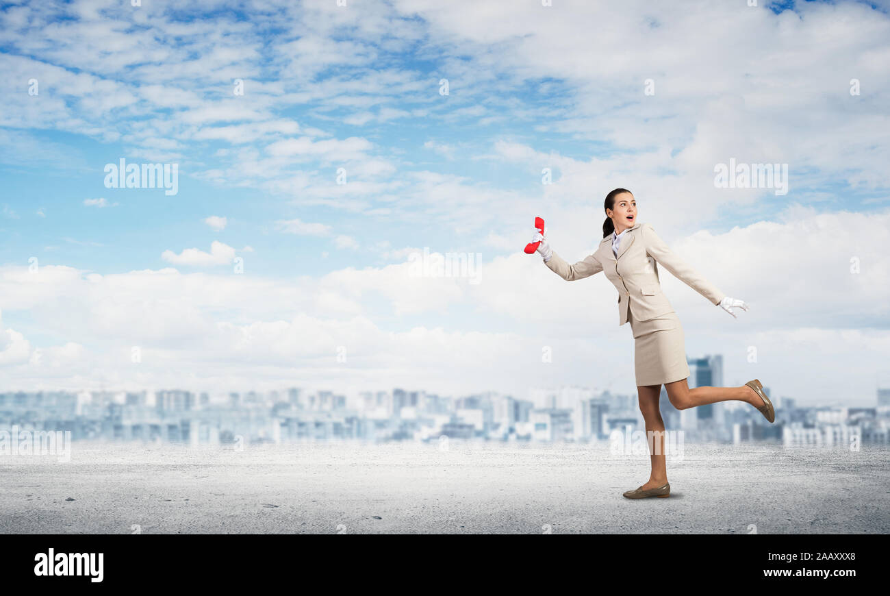 Run away from something hi-res stock photography and images - Alamy