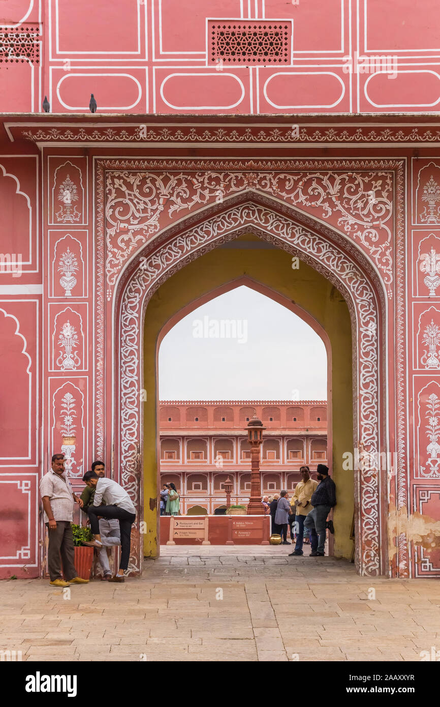 Rajasthan jaipur and pink city gate hi-res stock photography and images ...