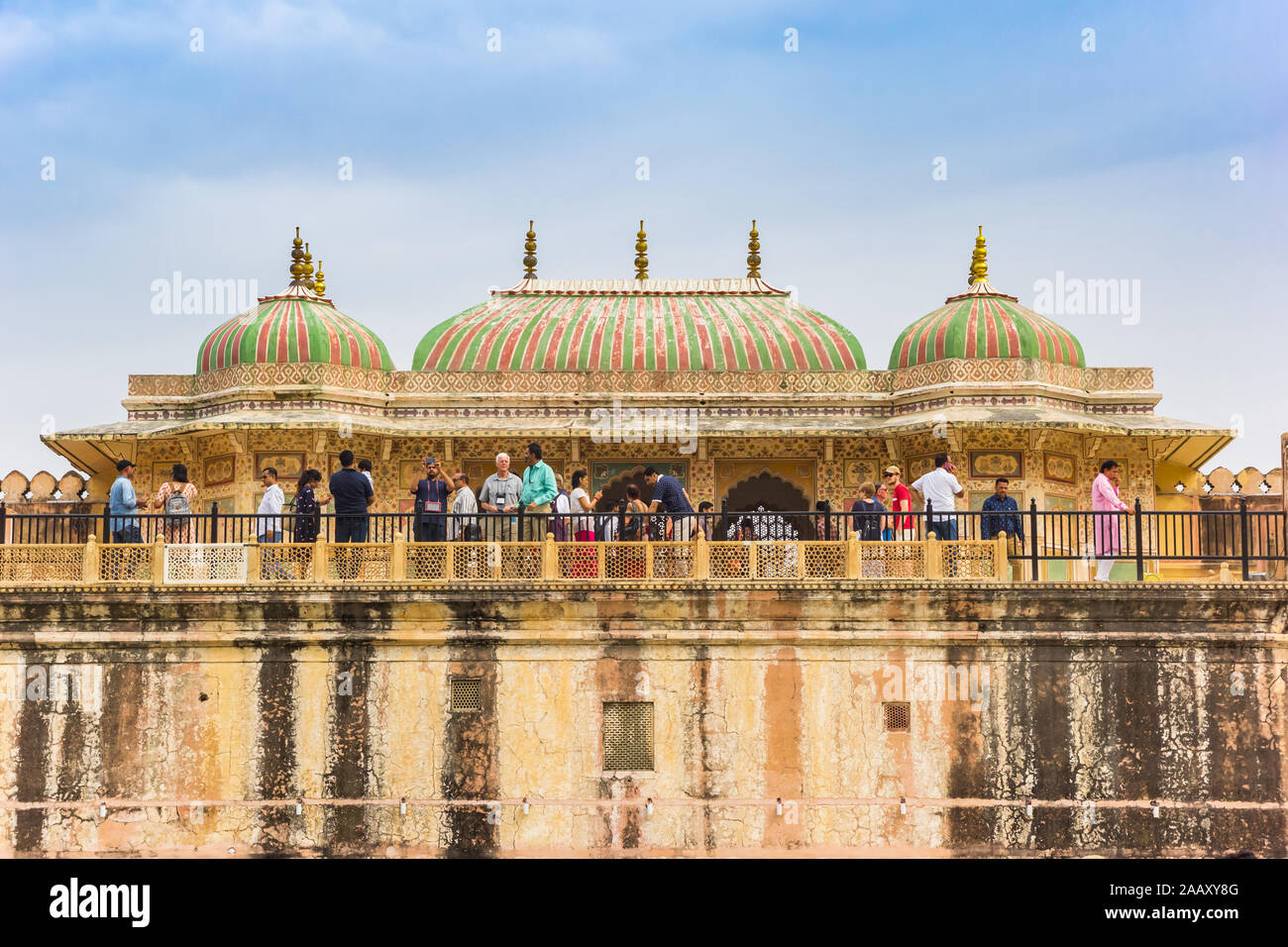 Historic architecture of the Amber Fort in Jaipur, India Stock Photo ...