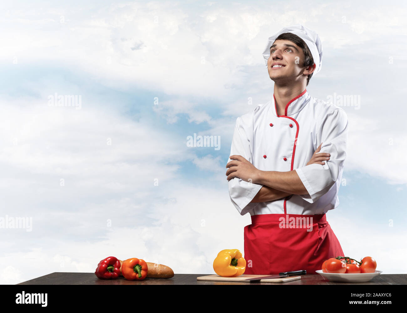 Young person presentation folded arms hi-res stock photography and ...