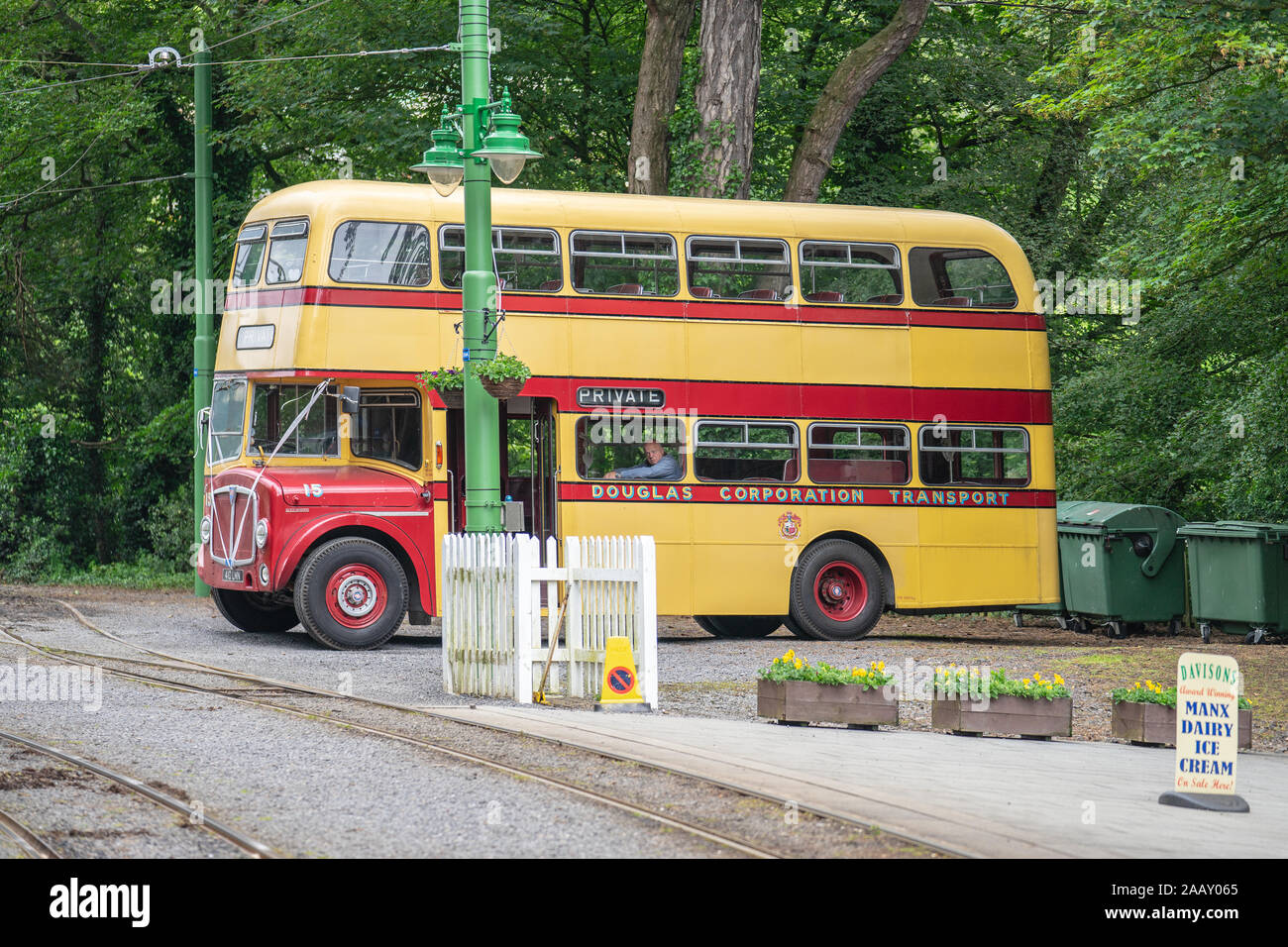 Douglas, Isle of Man, June 16, 2019.Double decker bus Stock Photo - Alamy