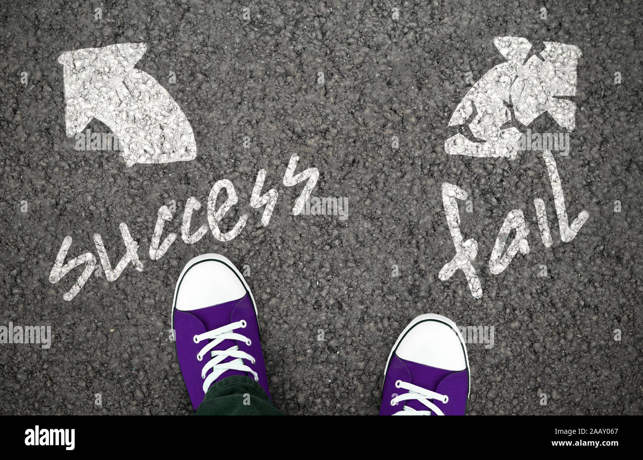 Success failure conceptual hi-res stock photography and images - Alamy