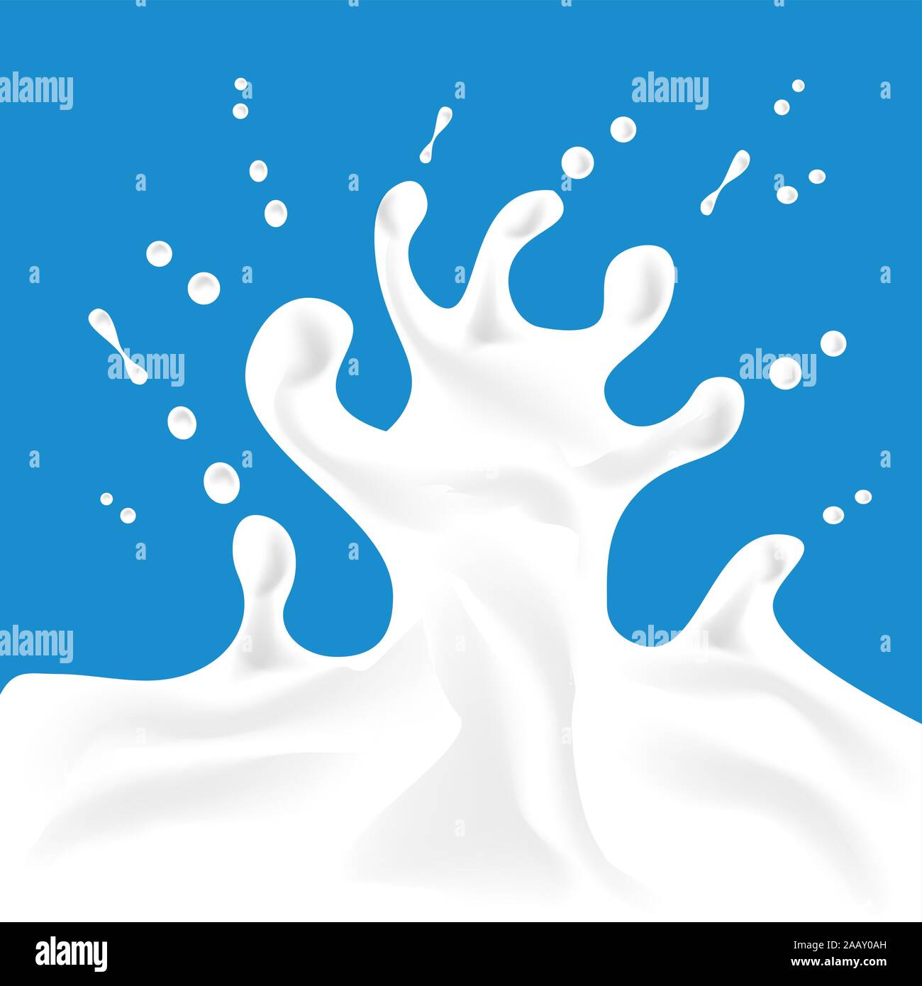 Paint splash. Splashes of milk, great design for any purposes. Fresh ...