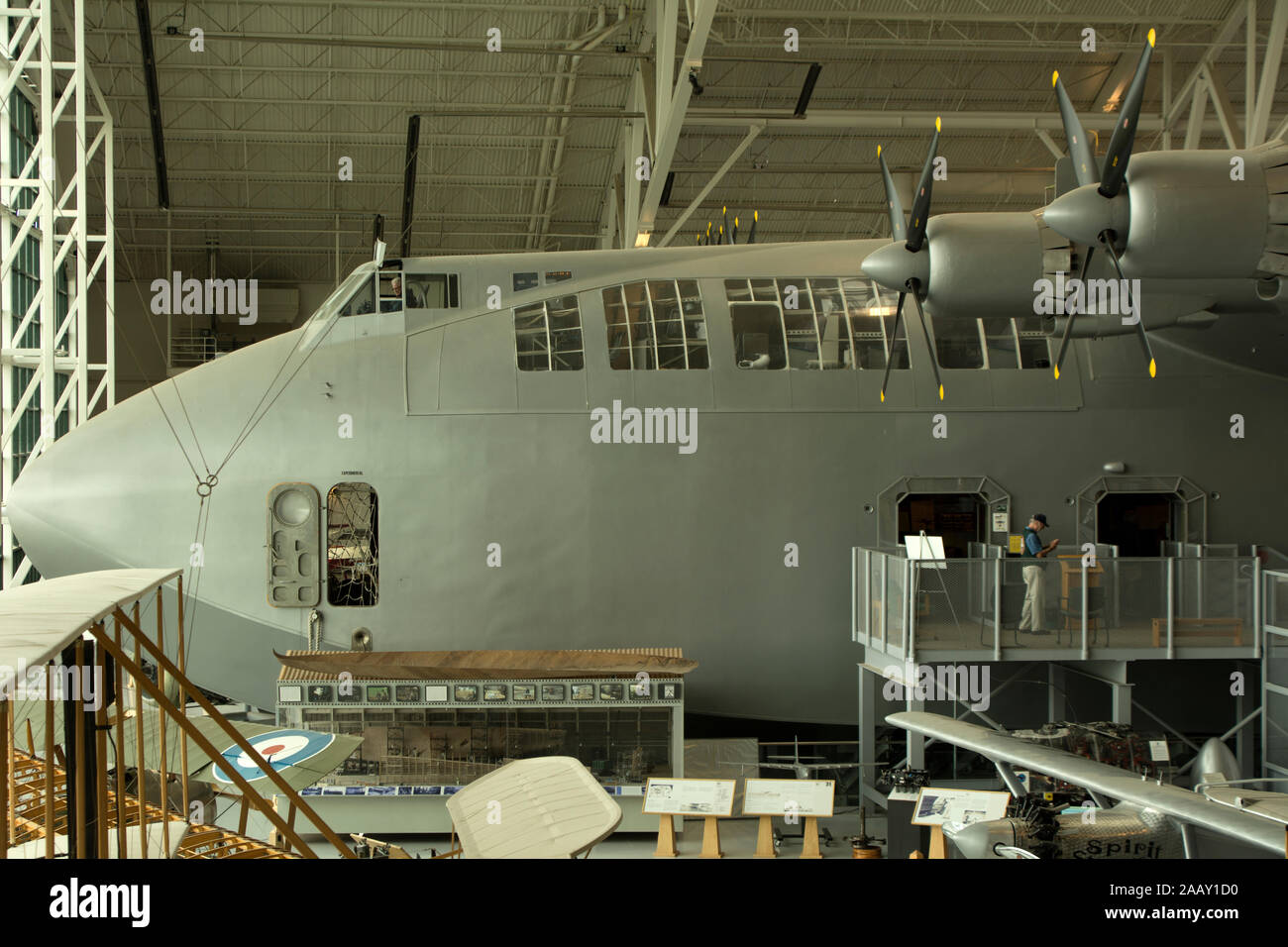 The Spruce Goose at the Evergreen Aviation and Space Museum in Oregon ...
