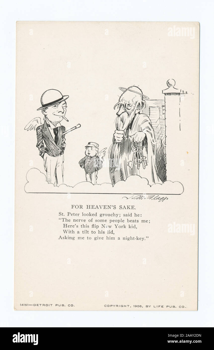 For Heavens Sake, Flagg Cartoons, Life Cartoons 1905+. Includes the ...