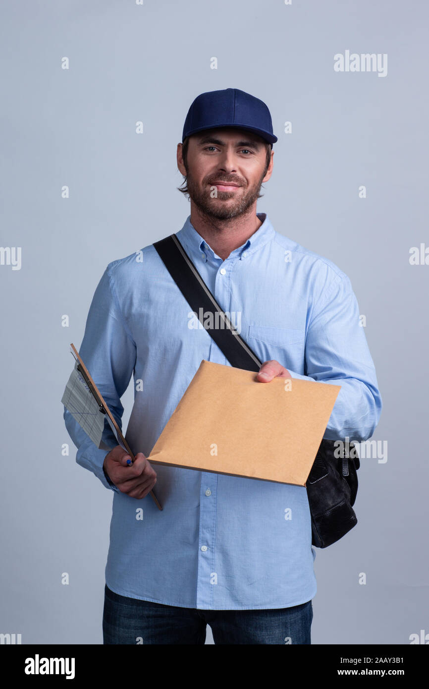 Postman delivering mail hi-res stock photography and images - Alamy
