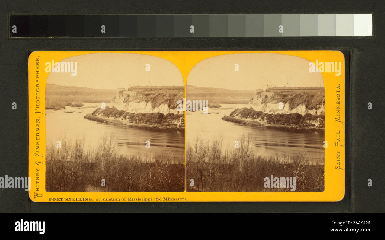 Fort Snelling, at junction of the Mississippi and Minnesota Fort ...