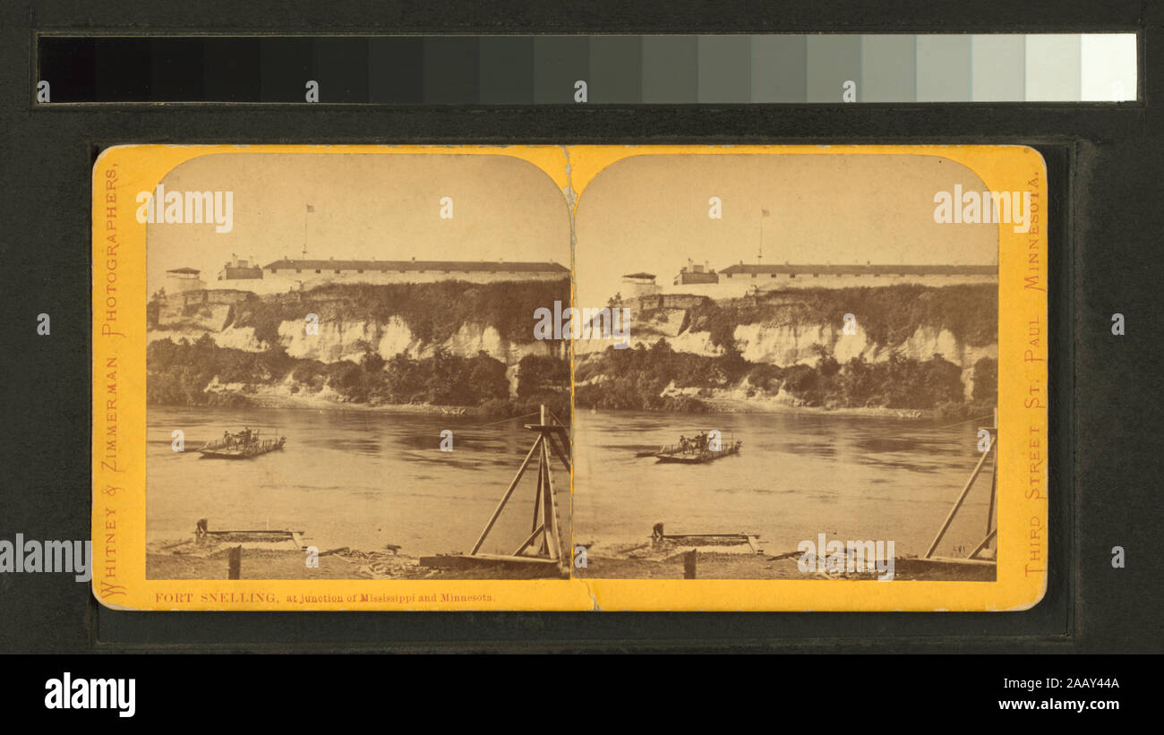 Fort Snelling, at junction of the Mississippi and Minnesota Fort ...