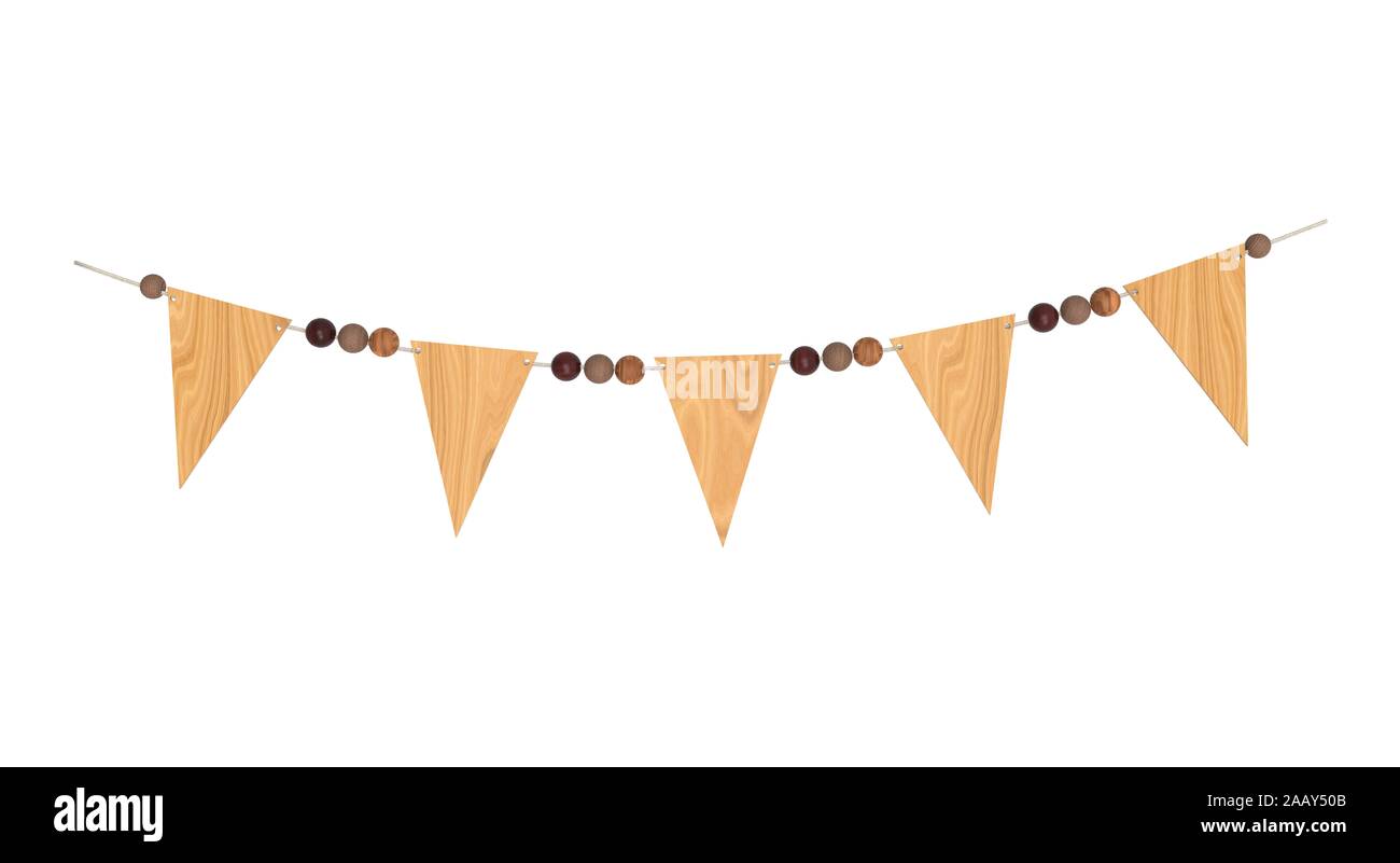 Fishtail Banner isolated White 3D Rendering Stock Photo - Alamy