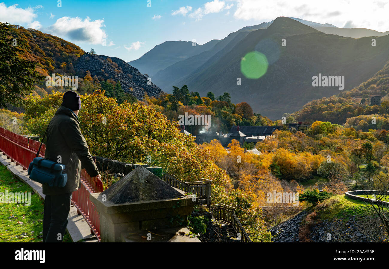 The National Slate Museum of Wales, Llanberis, Gwynedd, with Mount ...