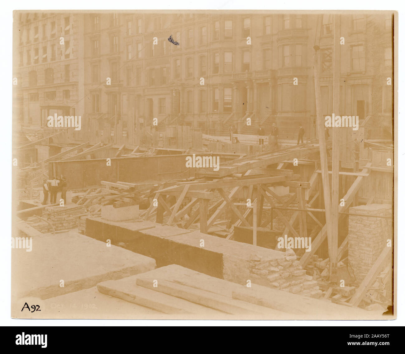 Foundation work, Fortieth Street side Foundation work, Fortieth Street ...