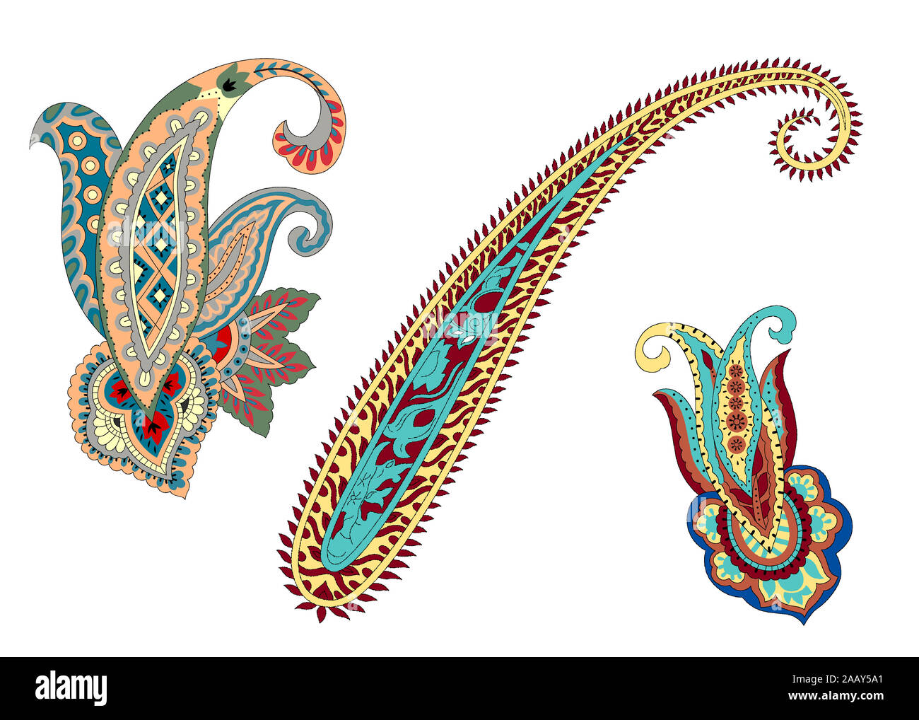 seamless traditional design paisley background Stock Photo - Alamy