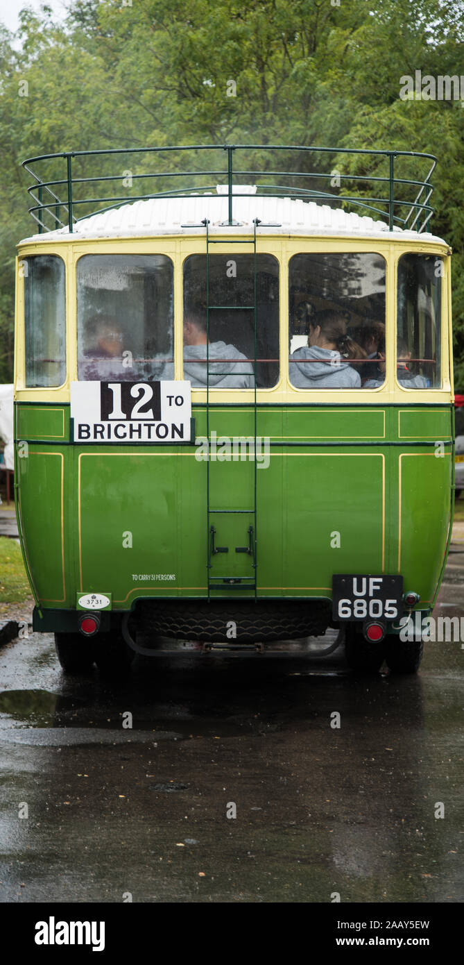 Amberley museum vintage buses Stock Photo - Alamy
