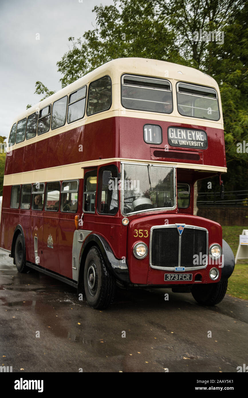 Amberley museum vintage buses Stock Photo - Alamy