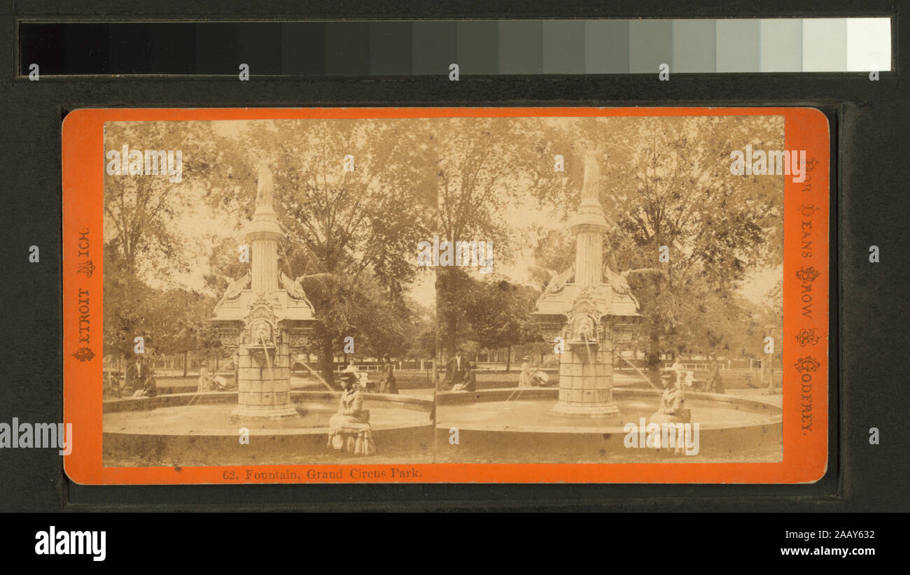 Fountain, Grand Circus park Fountain, Grand Circus park.; Fountain ...