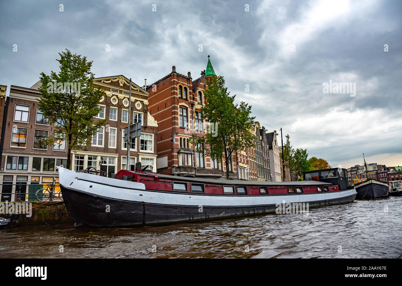 Amsterdam River Amstel Stock Photo - Alamy