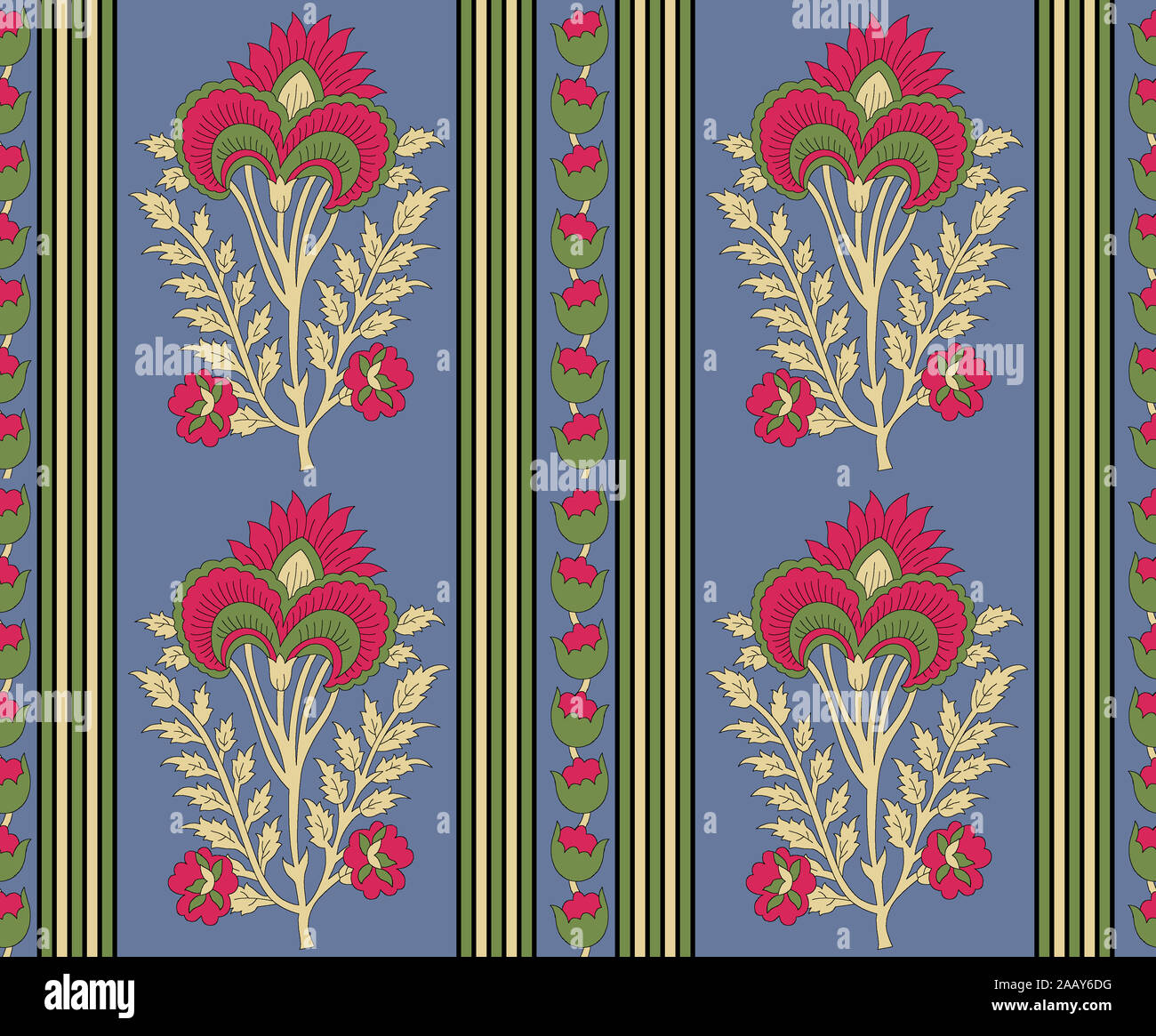 Mughal flower motif hi-res stock photography and images - Alamy