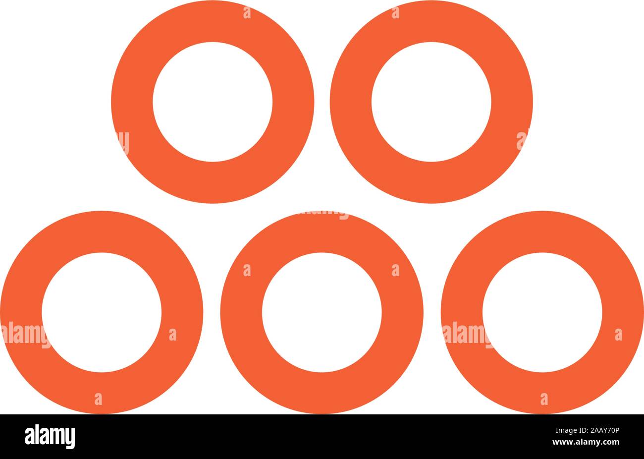 five circles Logo colorful design template. Five point Social Logo ... five circles Logo colorful design template. Five point Social Logo ...