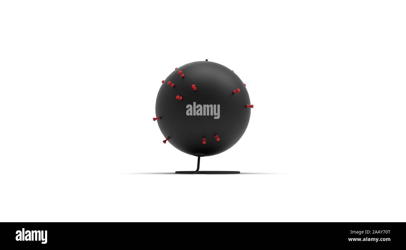 Earth Map Ball isolated 3D Rendering Stock Photo - Alamy