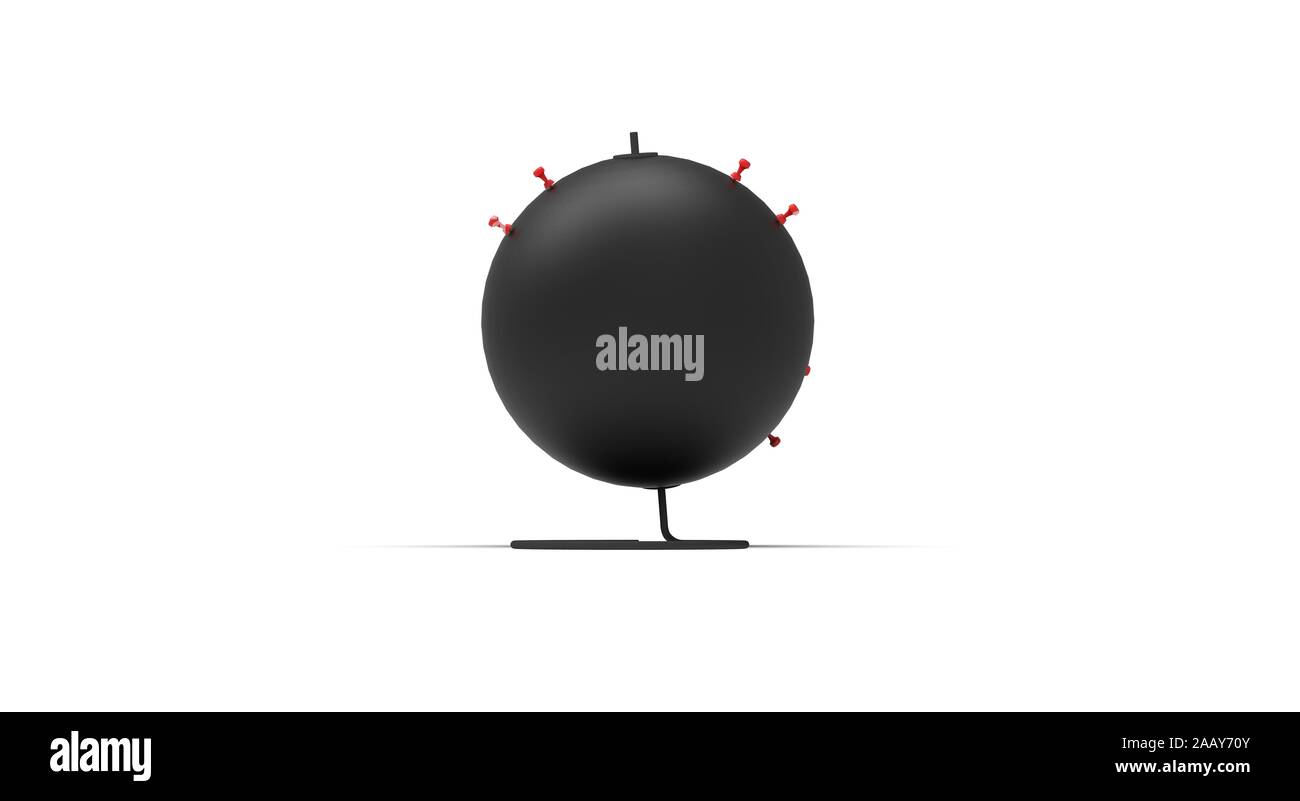 Earth Map Ball isolated 3D Rendering Stock Photo - Alamy