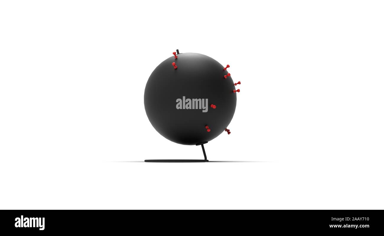 Earth Map Ball isolated 3D Rendering Stock Photo - Alamy