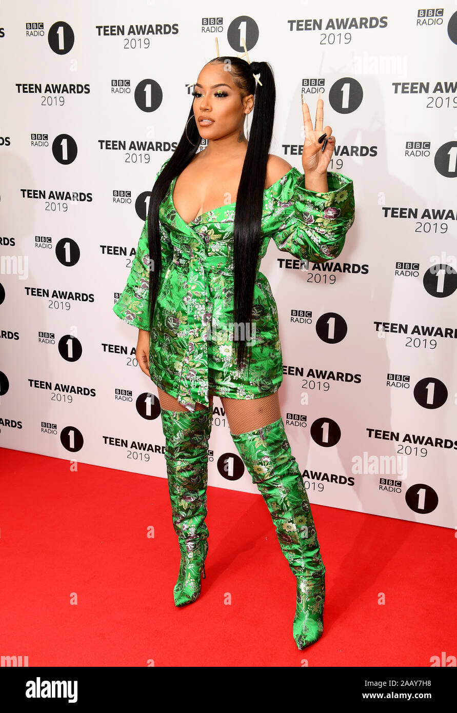 Stefflon Don attending the BBC Radio 1 Teen Awards 2019 held at ...