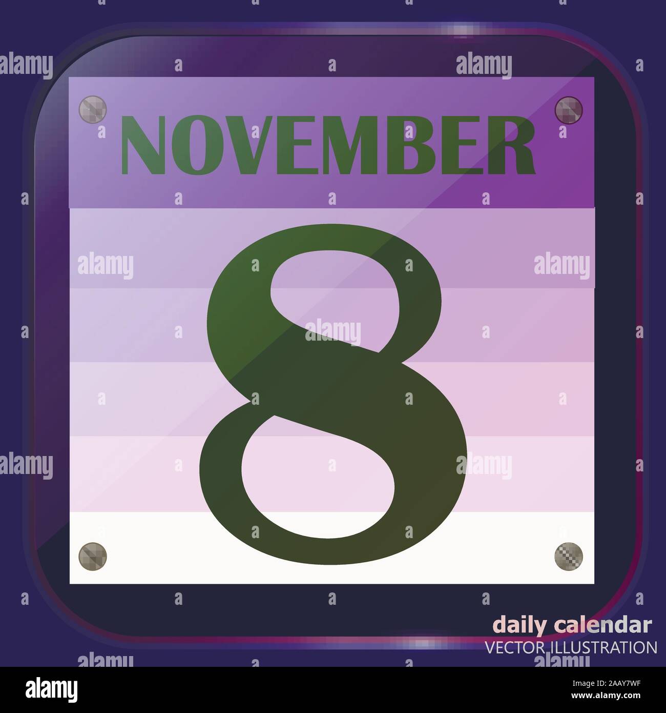 November 8 icon. For planning important day. Banner for holidays and ...