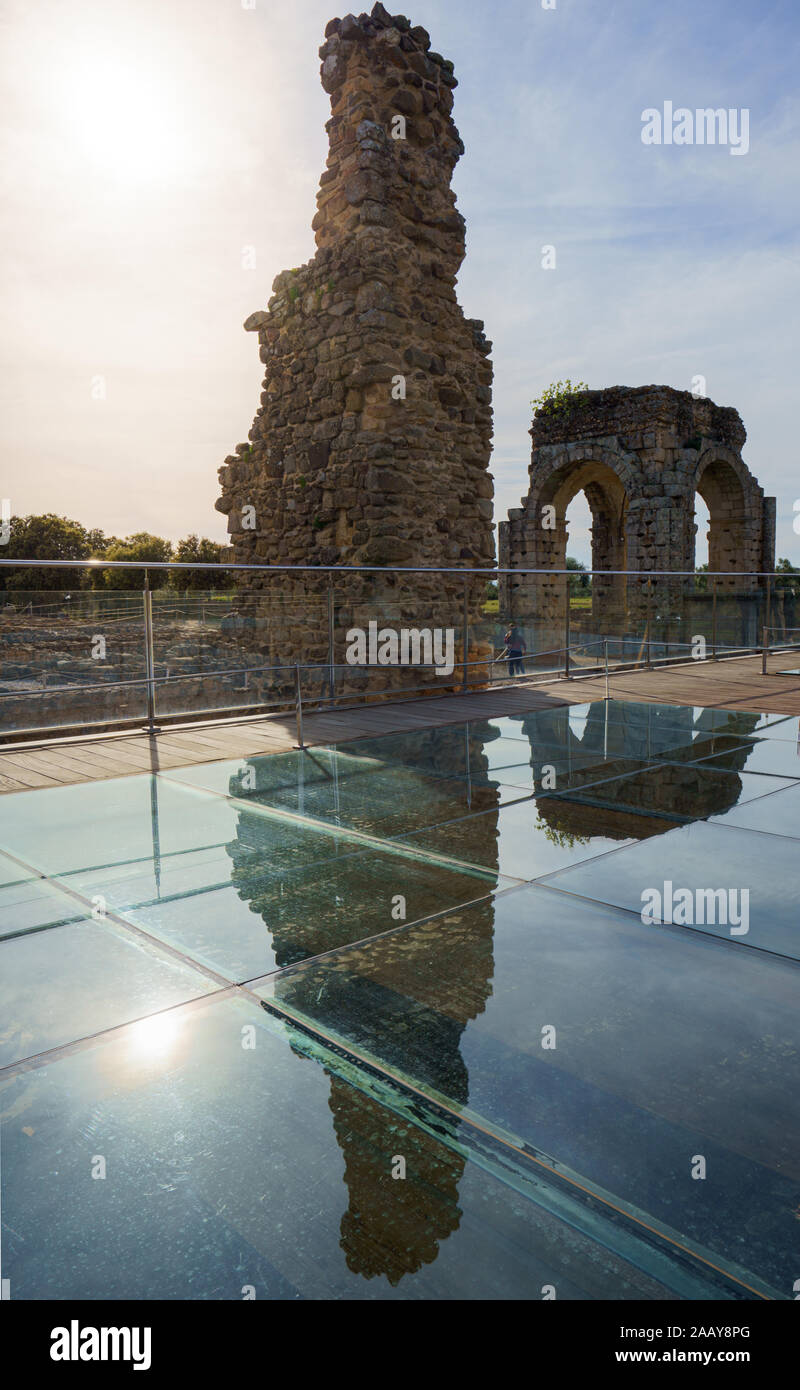 Arch of Caparra, ancient roman city of Caparra in Extremadura, Spain ...