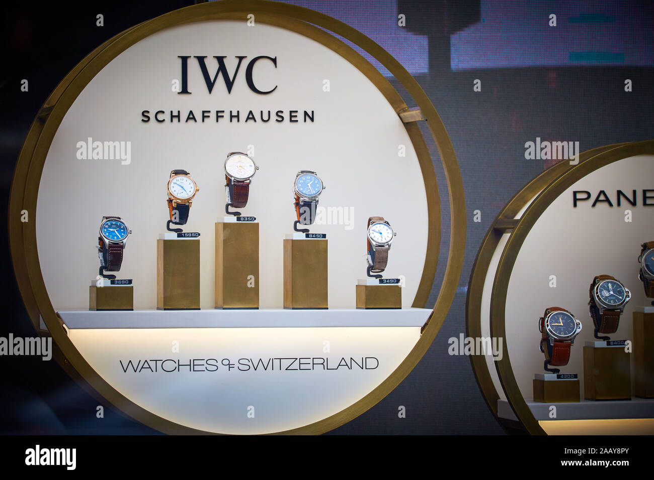 Watches of Switzerland window display in their Regent Street branch in ...
