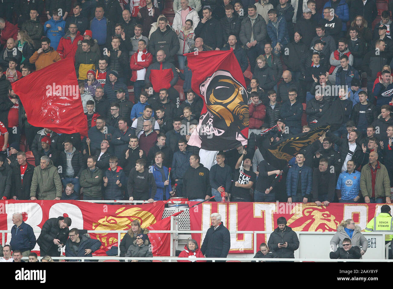 Middlesbrough fans 2019 hi-res stock photography and images - Alamy