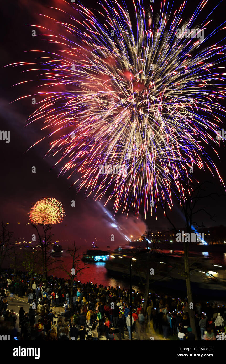 Fireworks festival in moscow hi-res stock photography and images - Alamy