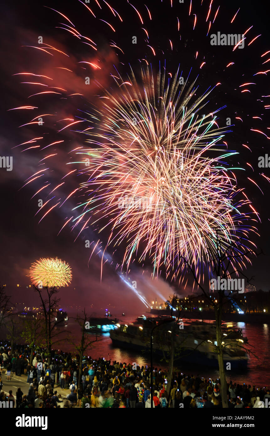 Fireworks festival in moscow hi-res stock photography and images - Alamy
