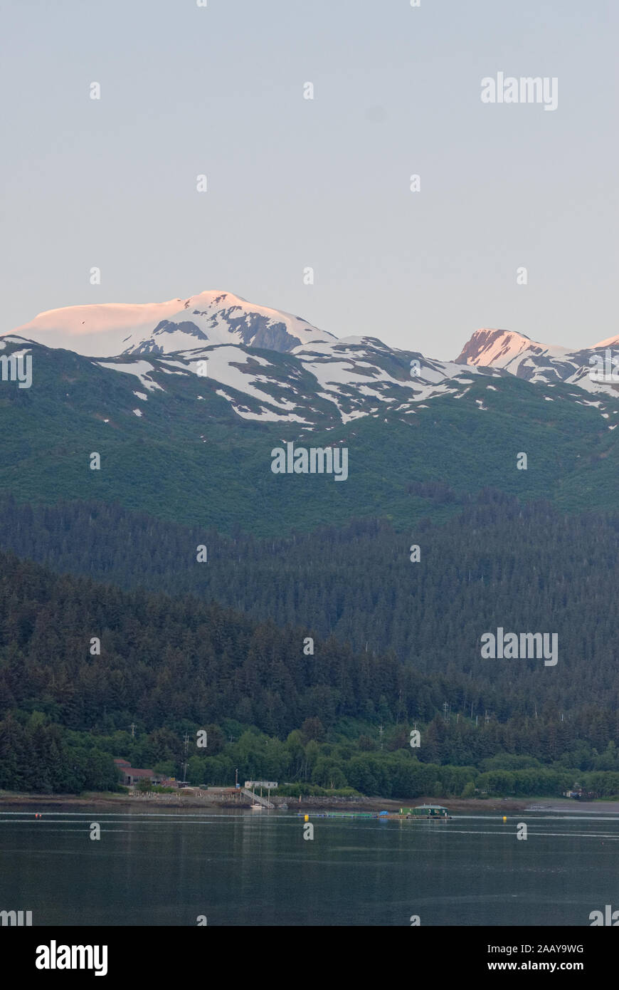 View of Juneau, Alaska, USA. The City and Borough of Juneau, commonly ...