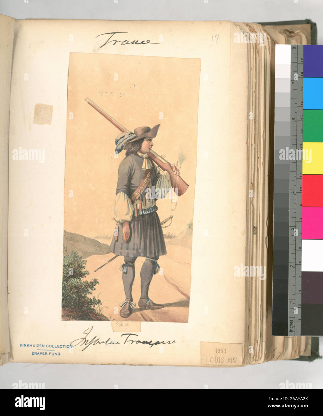 Soldier of France 1650-1678 Louis XIV Stock Photo - Alamy