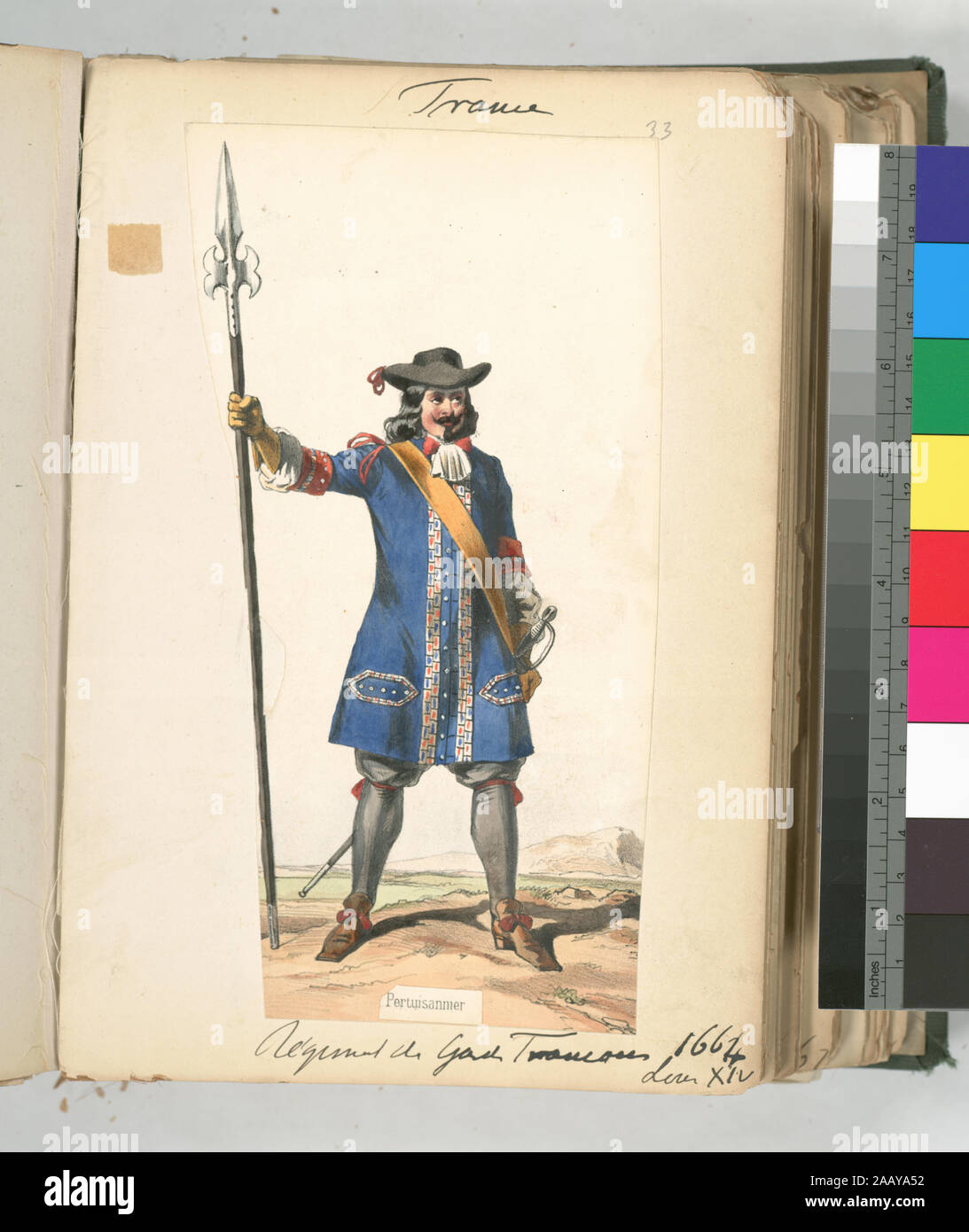 Soldier of France 1650-1678 Louis XIV Stock Photo - Alamy
