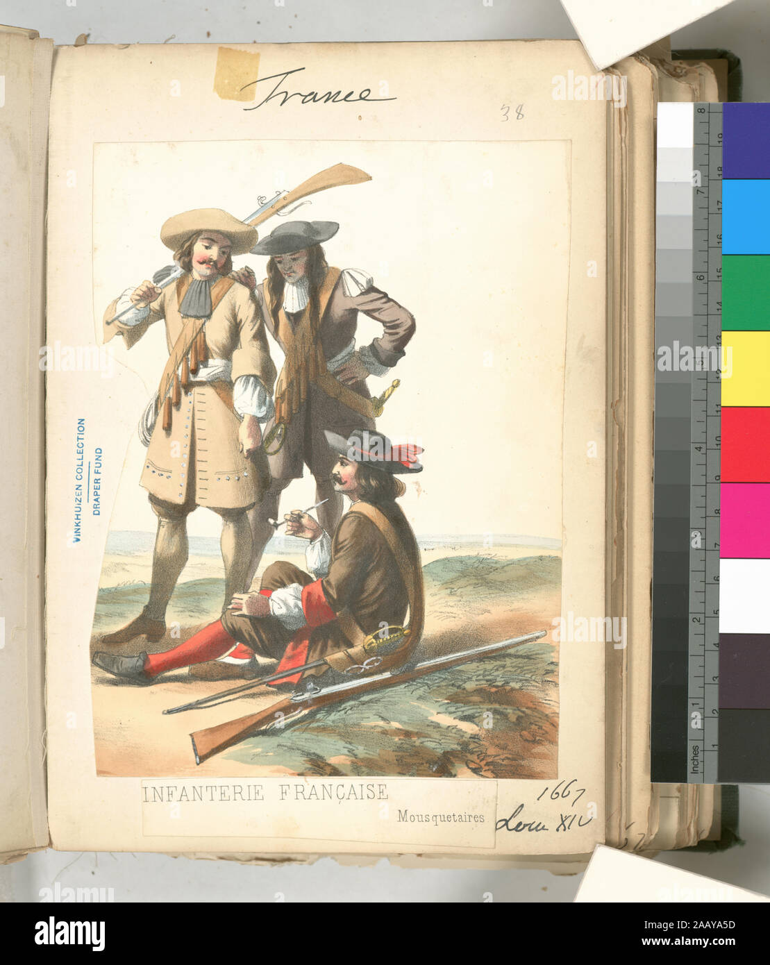 Soldier of France 1650-1678 Louis XIV Stock Photo - Alamy