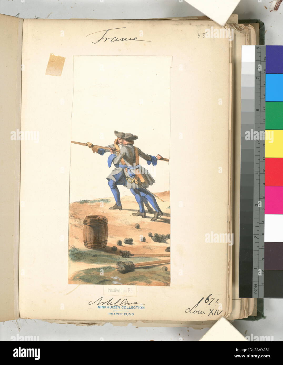 Soldier of France 1650-1678 Louis XIV Stock Photo - Alamy