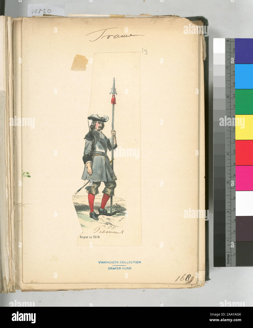 Soldier of France 1680-1700 Louis XIV Stock Photo - Alamy