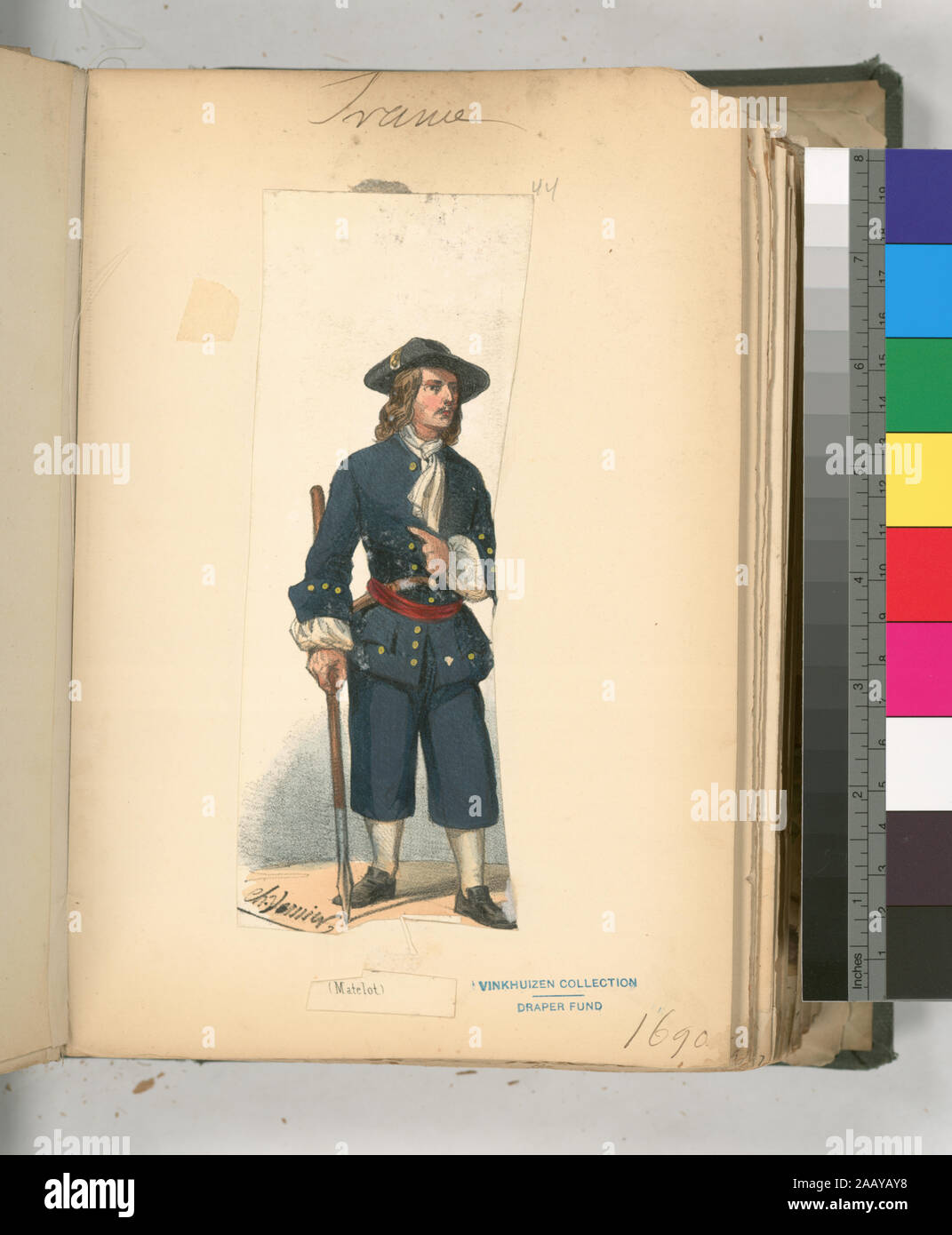 Soldier of France 1680-1700 Louis XIV Stock Photo - Alamy