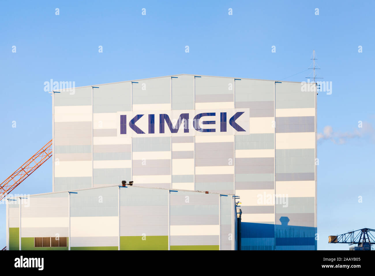 The Kimek workshop in Kirkenes, Norway. Kimek is a ship repair and ...