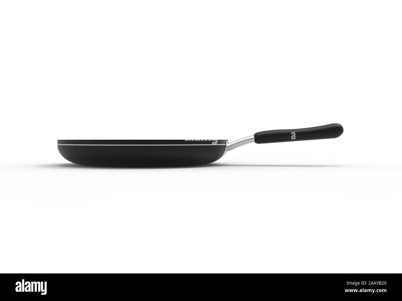 Pan isolated on White 3D Rendering Stock Photo - Alamy