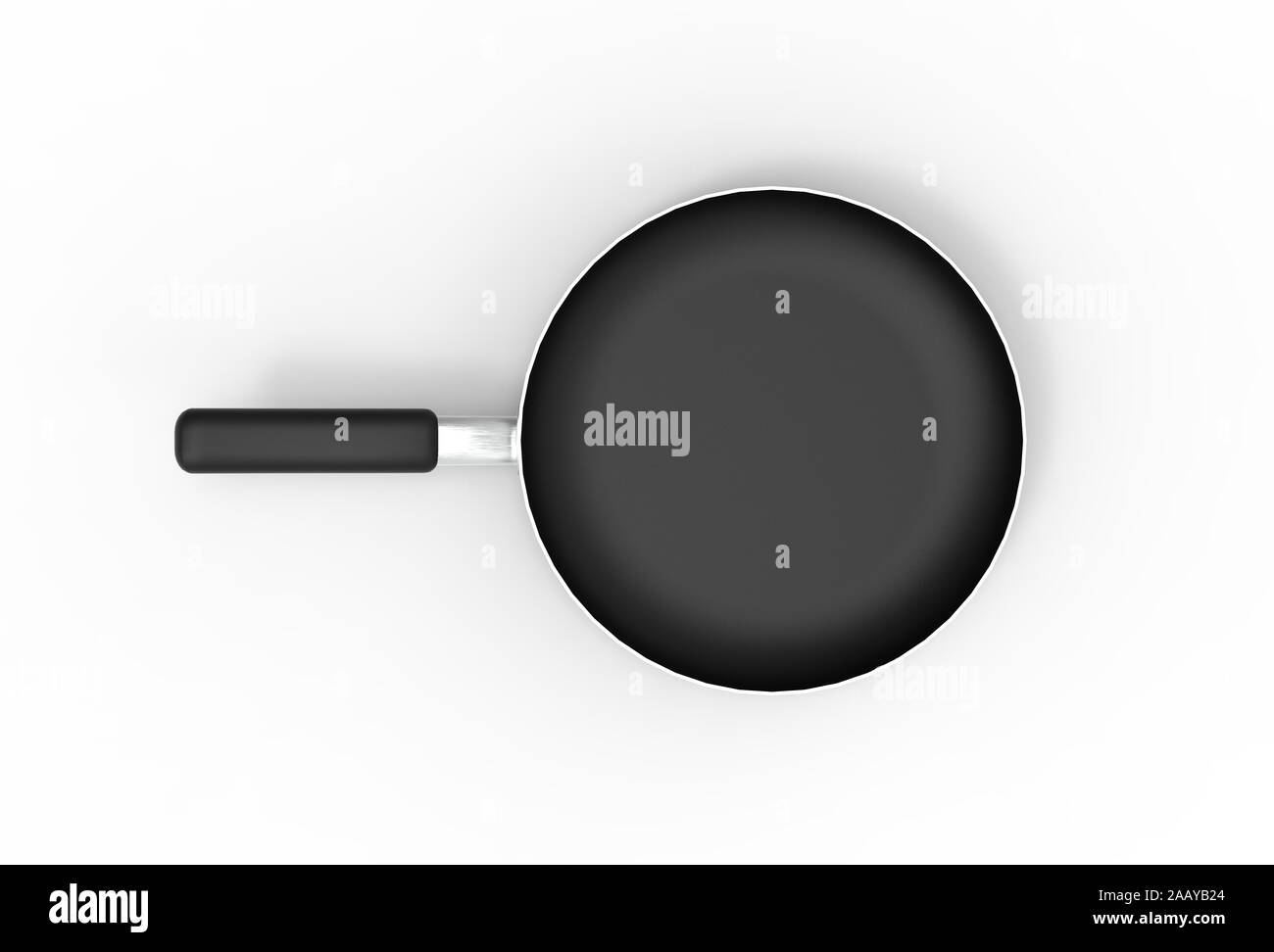 Pan isolated on White 3D Rendering Stock Photo - Alamy