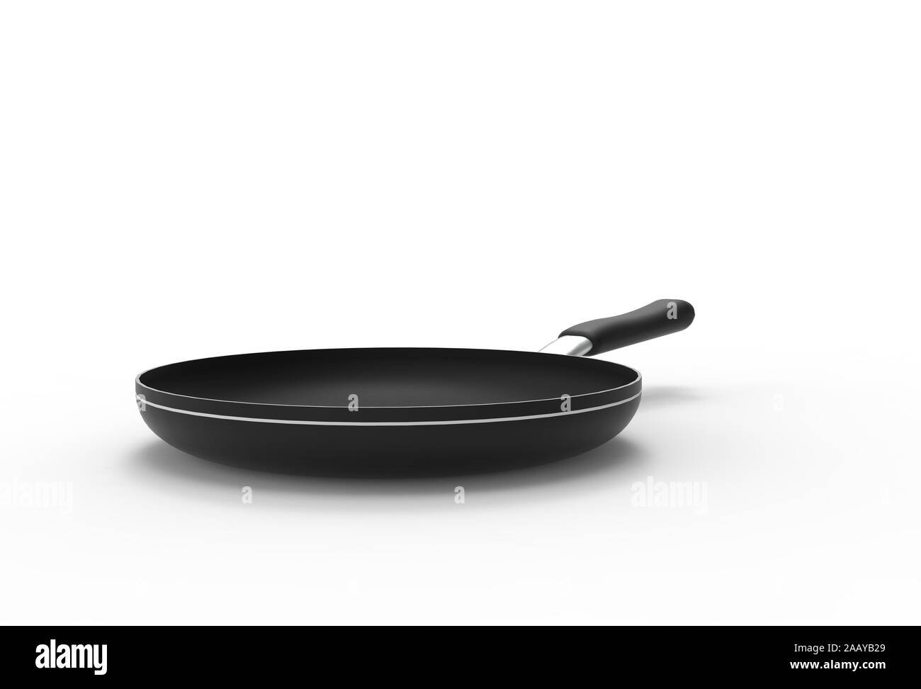 Pan isolated on White 3D Rendering Stock Photo - Alamy