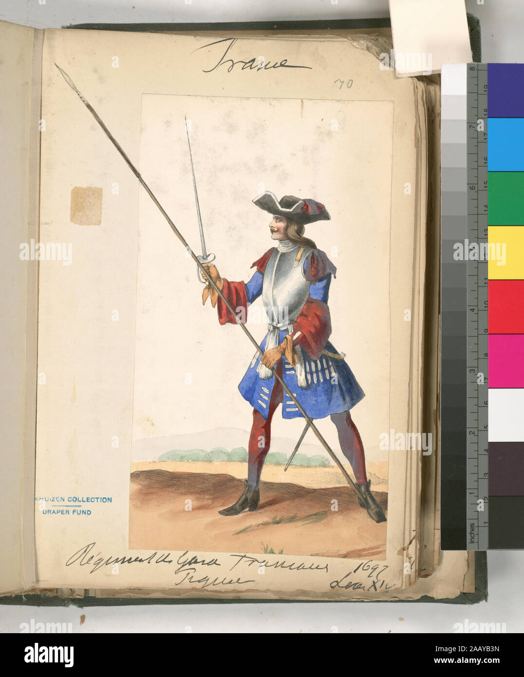 Soldier of France 1680-1700 Louis XIV Stock Photo - Alamy