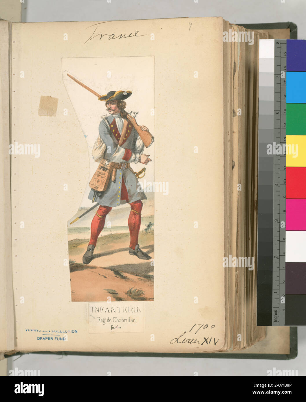 Soldier of France 1700-1720 Louis XIV Stock Photo - Alamy